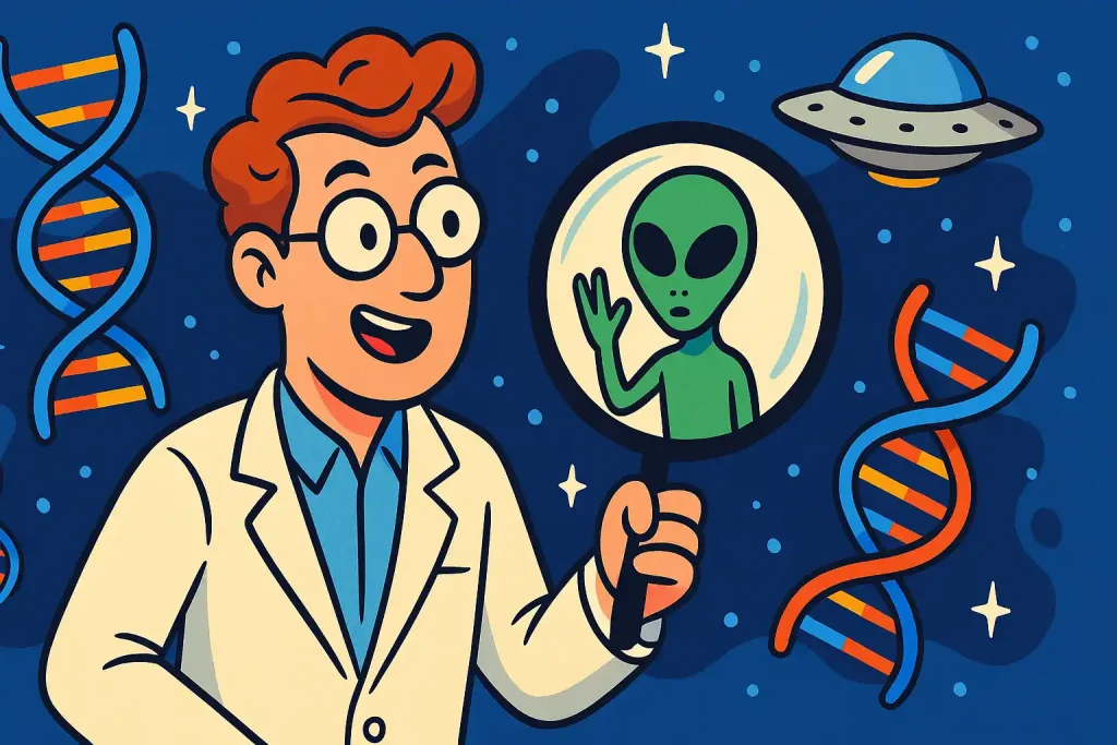 Cientista afirma ter encontrado DNA alienígena em seres humanos